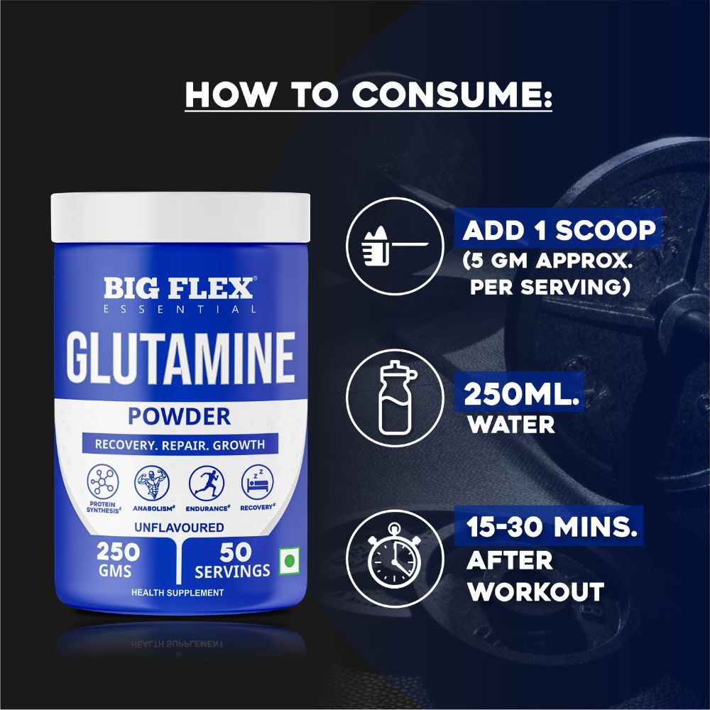 Bigflex Essential Glutamine Powder - 50 Servings – BigFlex Lifescience ...